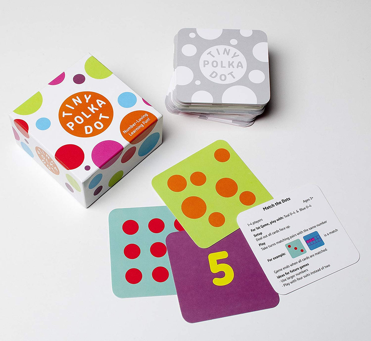 Math for Love : Tiny Polka Dot Card Game, 3+ years – The Perfect Gift ...